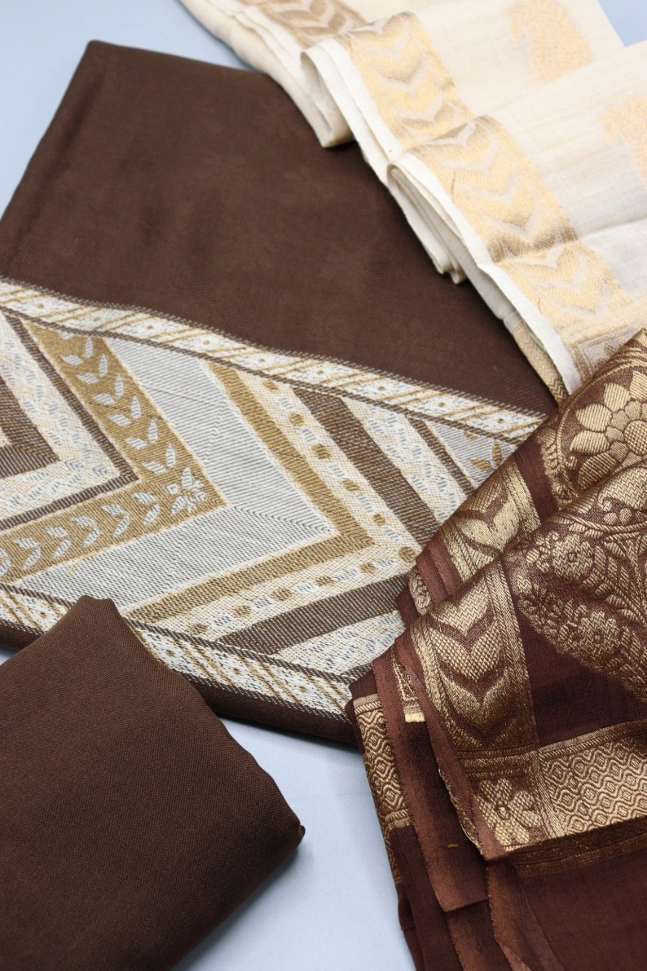 Amelea Leather Peach with Broshia Jacquard Dupatta Collection Design 0 ...