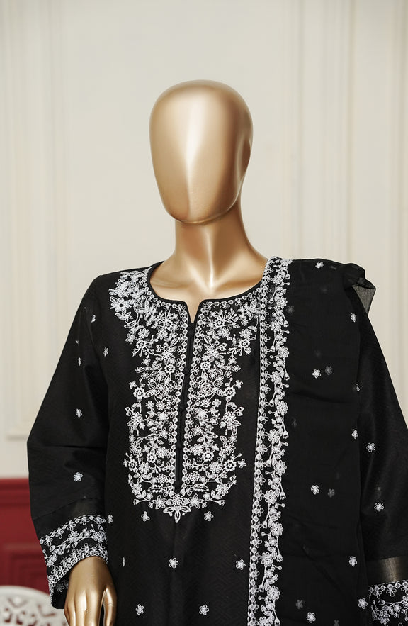Koyal Monochrome by Amna Khadija Embroidered Lawn Stitched 3 Piece Sui ...